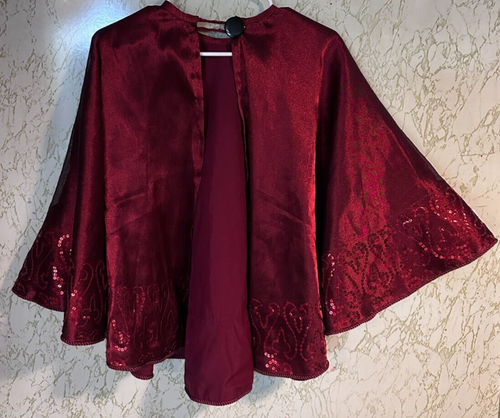 Professional made Red Satin Ballet Dance Cape Costume Top | eBay