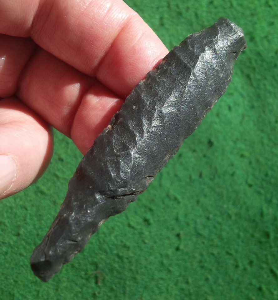 RARE 3-1/8" PALEO LIND COULEE DRILL OREGON ARROWHEAD WITH EARLY OBLIQUE ...