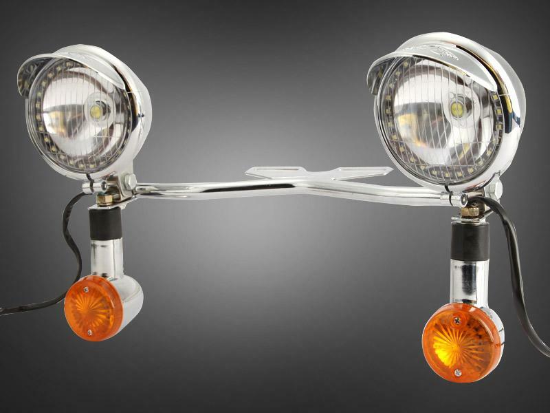 LED Passing Light Bar Turn Signals Bar For Honda VTX 1800 C R S RETRO ...