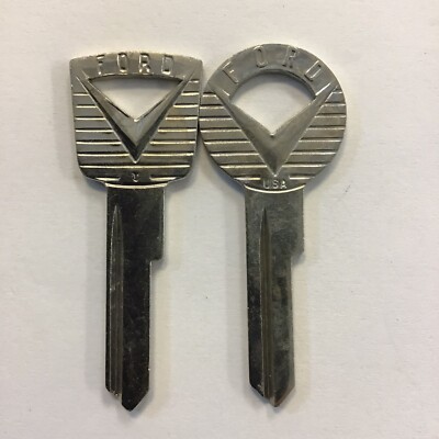 SET ORIGINAL FORD UNCUT KEY BLANKS LINCOLN MERCURY EDSEL HURD 1952-1966 ...