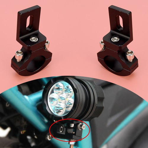 2pc 22mm Universal Handlebar Motorcycle Headlight Bracket Mount Clamp ...