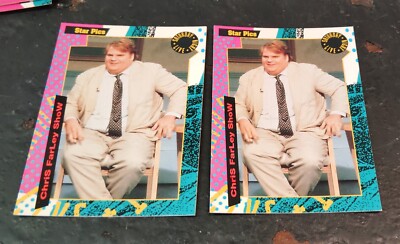 (2) Chris Farley Show SNL ROOKIE Cards 1992 Saturday Night Live Star ...