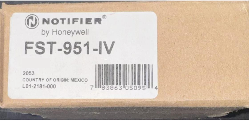 NOTIFIER FST-951-IV INTELLIGENT HEAT DETECTOR WITH BASE " WHITE COLOR ...