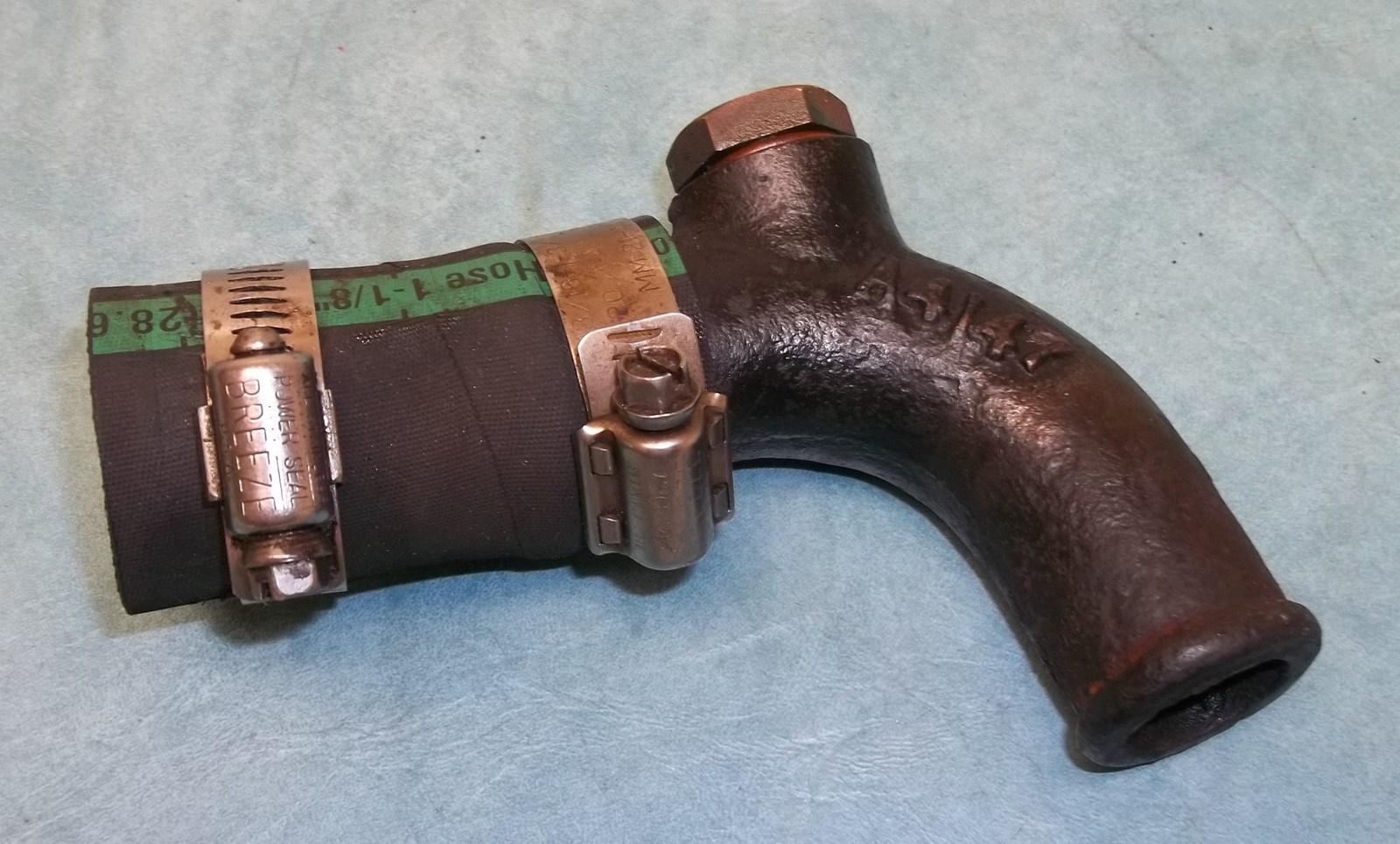 MGA MGB Radiator Hose Union A4147 Lower Heater Steel Outlet | eBay