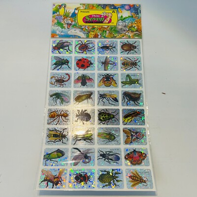 Vintage Prismatic Twin Seven Sticker Designs Bugs and Insects | eBay