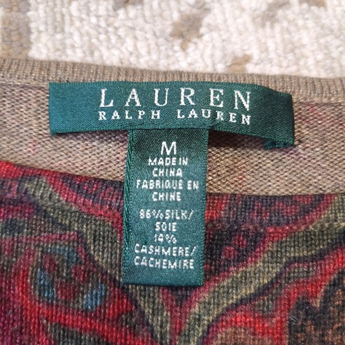 Lauren Ralph Lauren Paisley Dress Tight Body Hugging Size M Silk ...