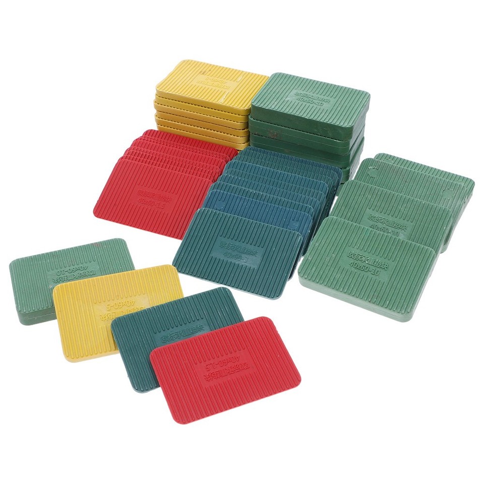 40 Pcs Plastic Construction Shims Flat Spacers Furniture Door Support ...