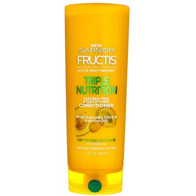 Garnier Hair Care Fructis Triple Nutrition Conditioner, 12 Fluid Ounce ...