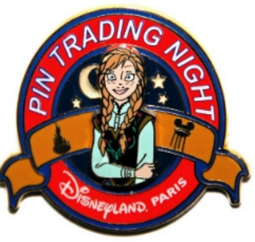 Disney Pin 106318 DLP PTN Trading Night Anna FROZEN Princess Paris LE ...