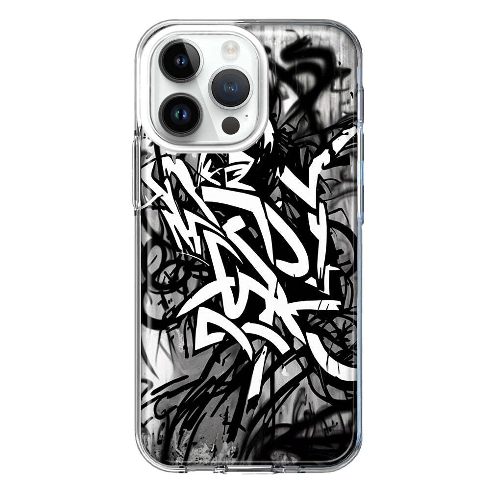 Case for Apple iPhone 15 Pro Max Black White Urban Graffiti Case for Apple iPhone 15 Pro Max Black White Urban Graffiti