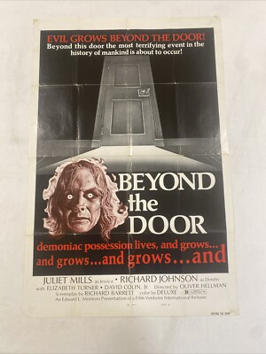 1974 BEYOND THE DOOR ORIGINAL 27x41 US ONE SHEET MOVIE POSTER HORROR ...