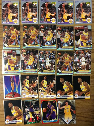 LA Lakers Basketball Rookie card lot of (24 cards) Various years ...