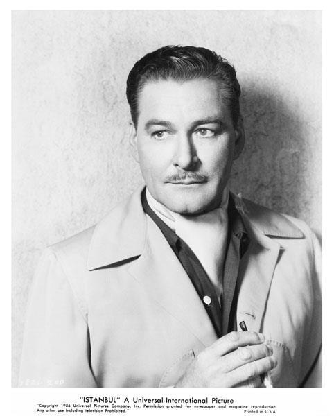 ERROL FLYNN great 8x10 portrait promo still from ISTANBUL -- j036 | eBay
