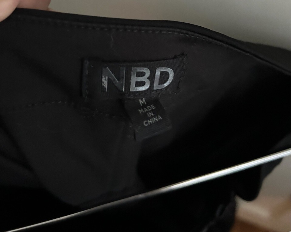 NBD Maeve Black Bustier Corset Sequin Mini Dress Size M $230 | eBay