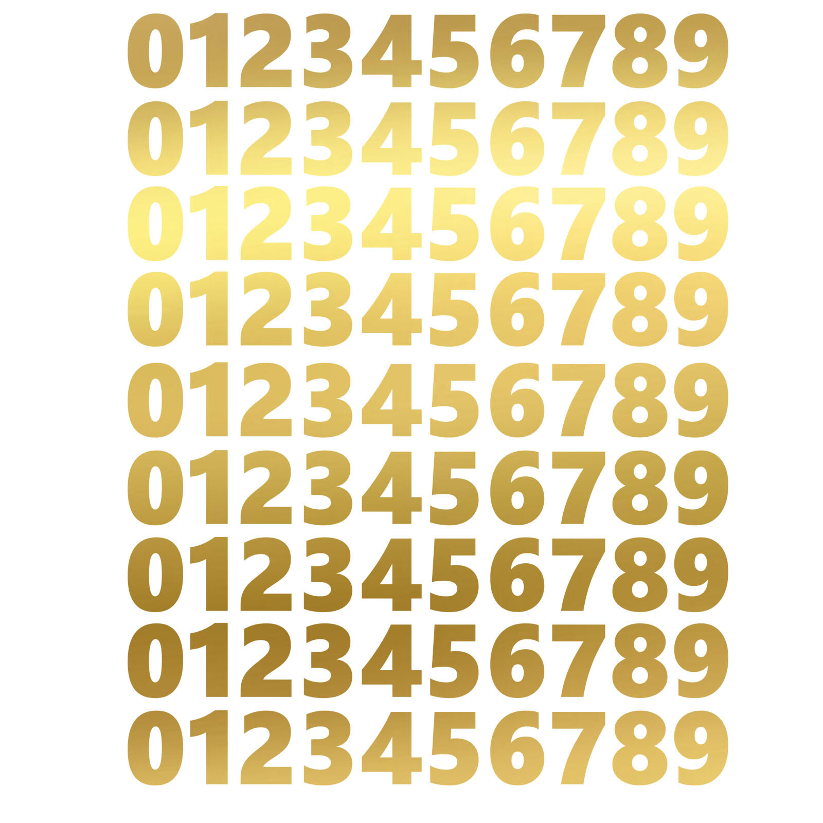 Numbers Decal Vinyl Stickers Window Decorations Party Kids Laptop 17mm ...