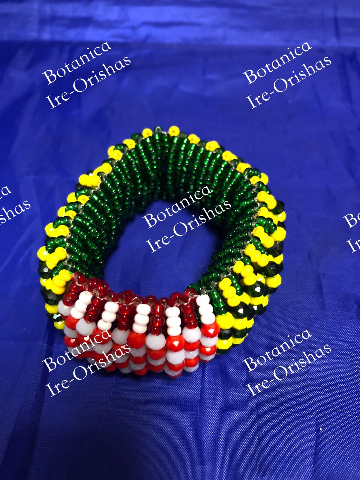 Ide Ilde de Orula con Shango Chango en cristal glass fino religion ...