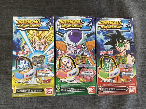 Dragon Ball Z Super Saiyan Scouter Green Red Blue Lens + 2 Cards | eBay
