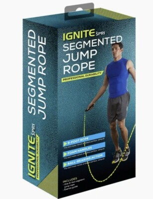 Spri Ignite Segmented 9 ft Jump Rope Black & Yellow | eBay