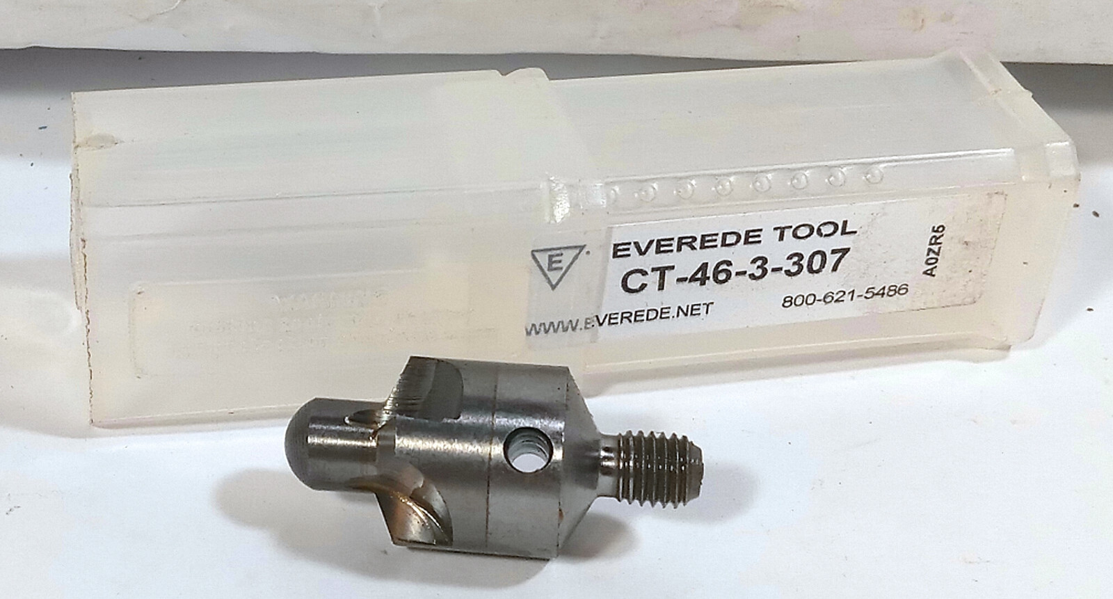1 NEW EVEREDE CT-46-3-307 CARBIDE THREADED SHANK COUNTERSINK NIB **MAKE ...