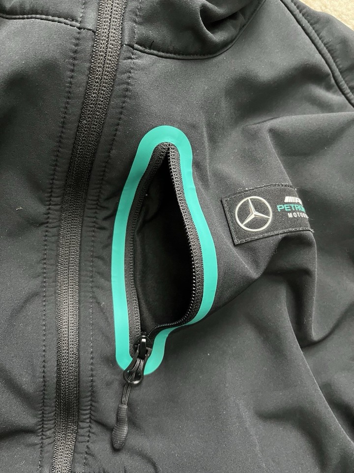AMG Petronas Motorsport Mens L Stichd Mercedes SoftShell Formula 1 Race ...