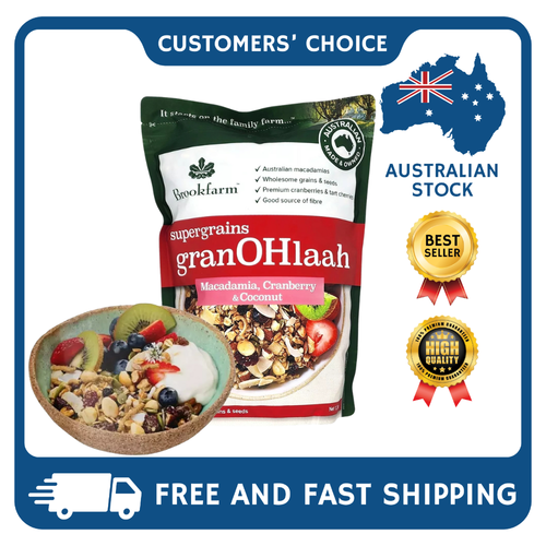NEW Brookfarm Granola Supergrains Macadamia Cranberry Coconut 1.3kg ...