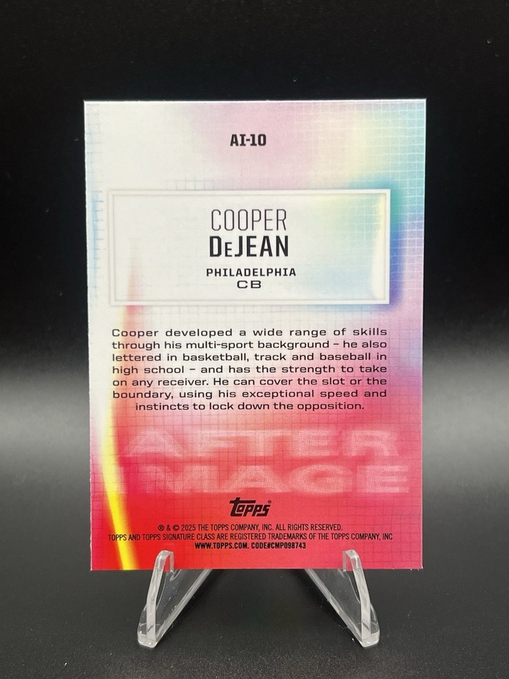 2025 Topps Signature Series Cooper Dejean After Image RC #AI-10 | eBay
