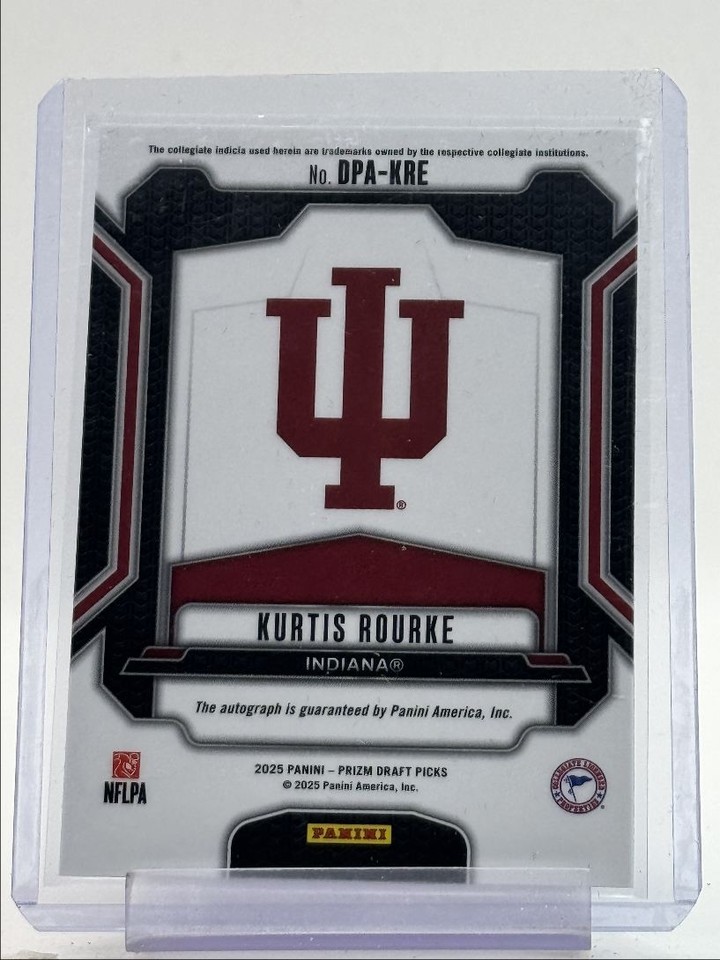 KURTIS ROURKE 2025 PANINI PRIZM DRAFT ROOKIE AUTOGRAPHS RC AUTO Q5677 ...