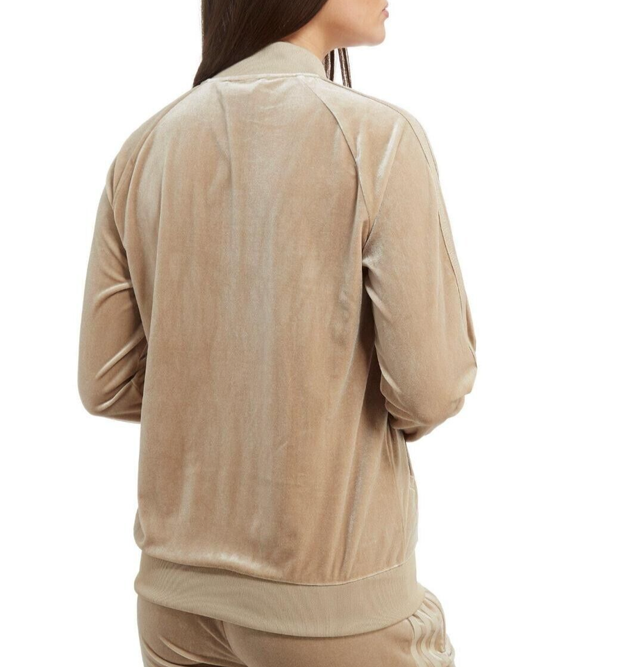 US:8 adidas OG Women's LUXE VELVET VIBES SST JACKET Beige RARE LAST 1 ...