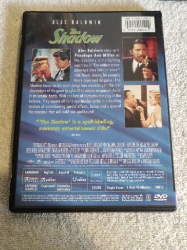The Shadow (DVD 1994) Alec Baldwin Movie 25192001222| eBay