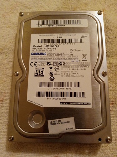 Samsung SpinPoint F1 160 GB,Internal,7200 RPM,3.5" (HD161GJ) HDD | eBay