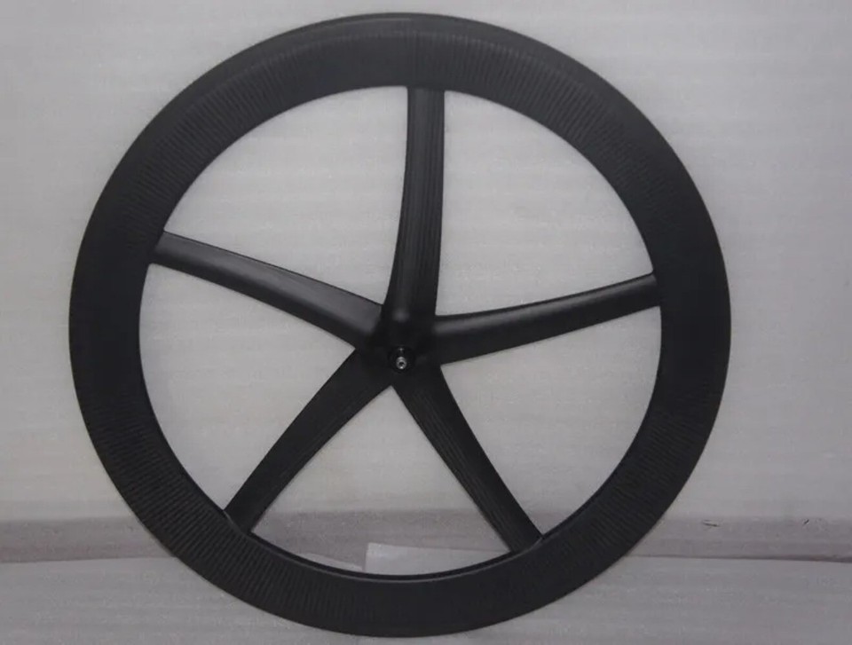 700c Carbon 5 Spokes Wheelset 25mm Width Fixed Gear Bike Wheels With ...