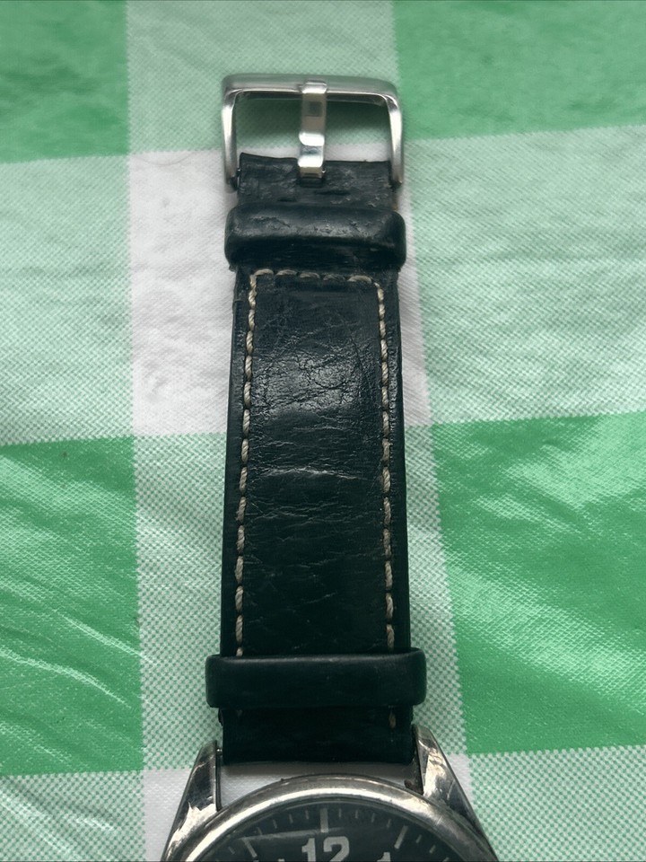 Humvee Silver Tone Black Band Military Time Men’s Watch | eBay