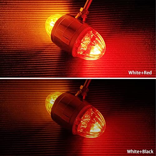 2pcs 17 Led Dual Function Watermelon Double Face Light Amber Red Led ...