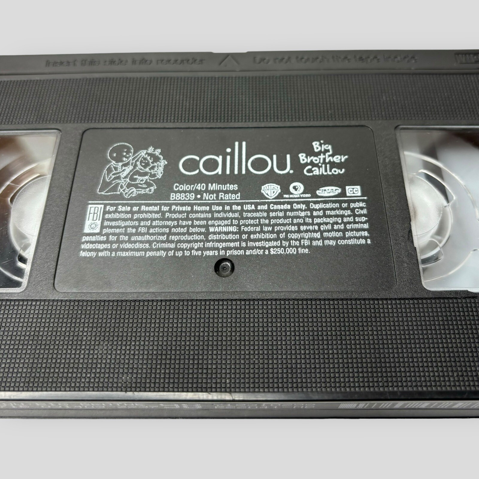 Caillou Big Brother Caillou VHS PBS Kids Video Tape 2003 Cartoon Tested ...