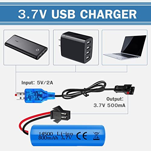 2pcs 3.7V 800mah Lipo RC Battery For E35 DE38 DE40 DE50 DE55 TB202 ...