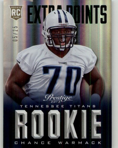 2013 Panini Prestige Chance Warmack Extra Points Green Rookie #218 /25 ...