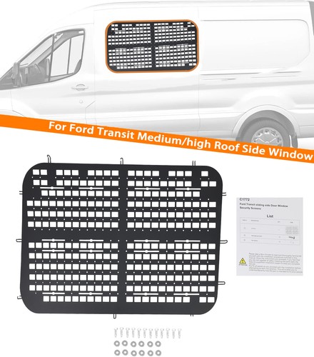 Van Window Safety Screens For Ford Transit Medium/high Roof Side Window ...