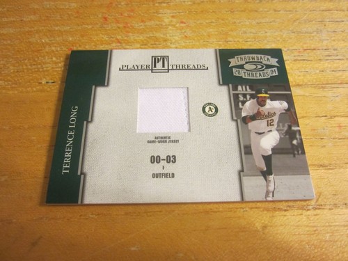 Terrence Long 2004 Throwback Threads Player Threads #70 #'d 077/250 ...