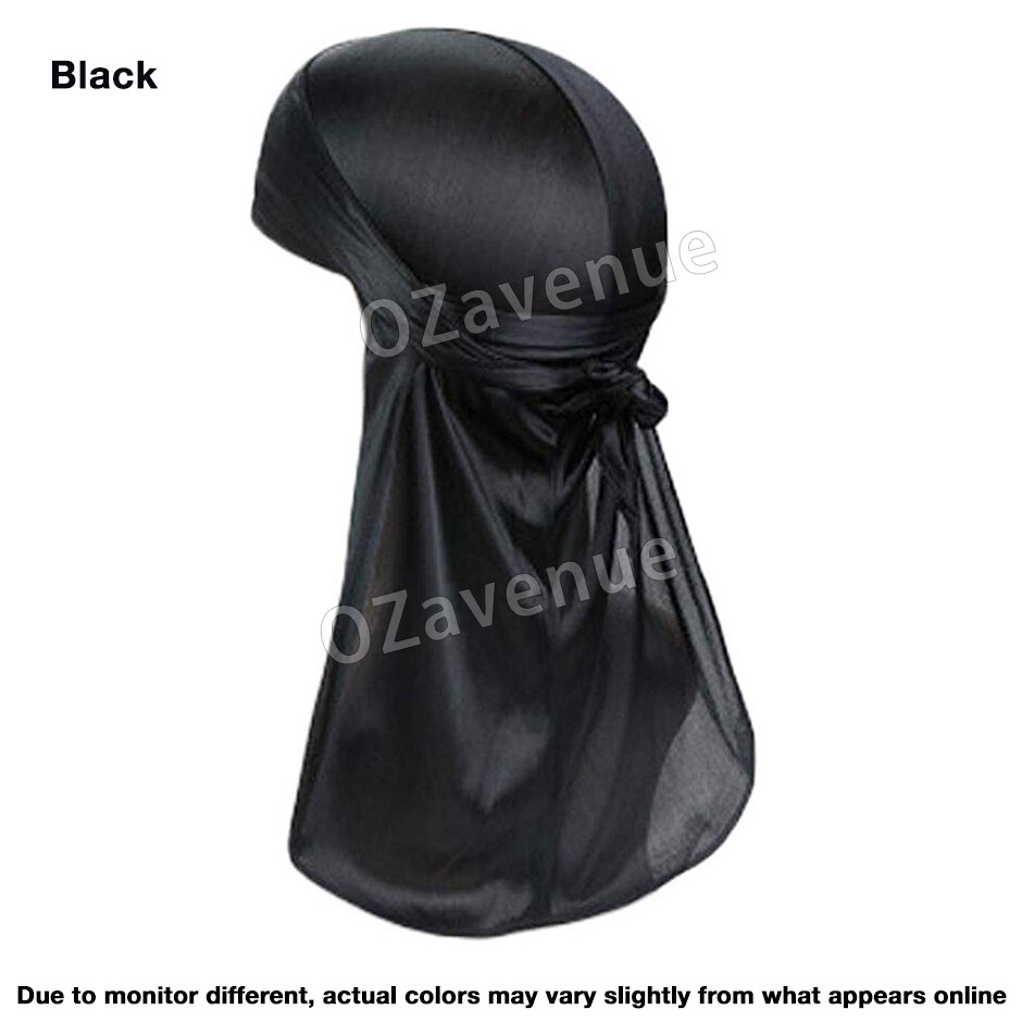 Velvet Durag Silky Hat Cap Men Women Premium Designer Doo Rag Wave Silk ...