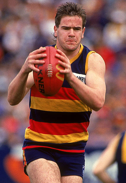 Mark Ricciuto Of The Crows Takes A Mark Adelaide Crows Old Photo | eBay ...