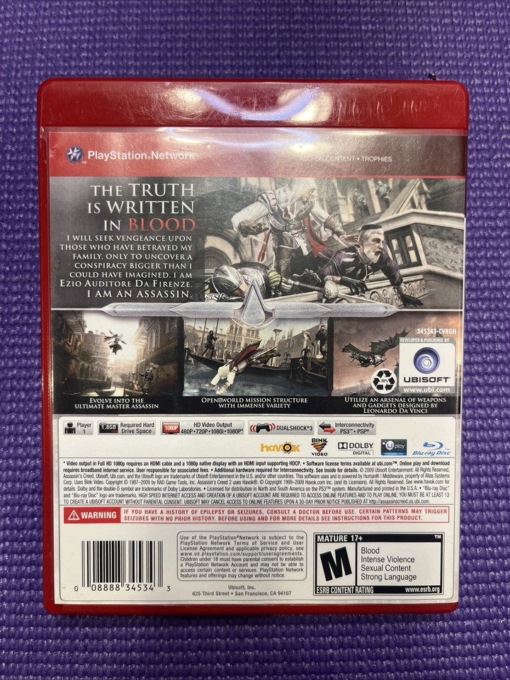 PS3 Greatest Hits - Assassin's Creed II CIB - VG | eBay