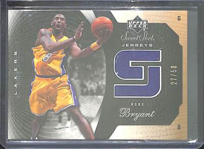 2005-06 Upper Deck Sweet Shots Gold Relic #SSJ-KB-Kobe Bryant No 27 of ...