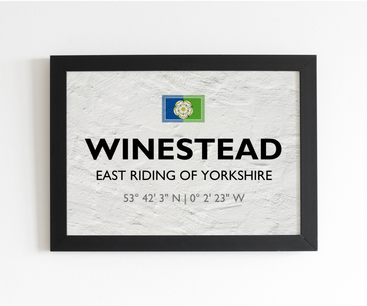 A3 PRINT - Winestead, East Riding of Yorkshire - Lat/Long TA2924 | eBay UK
