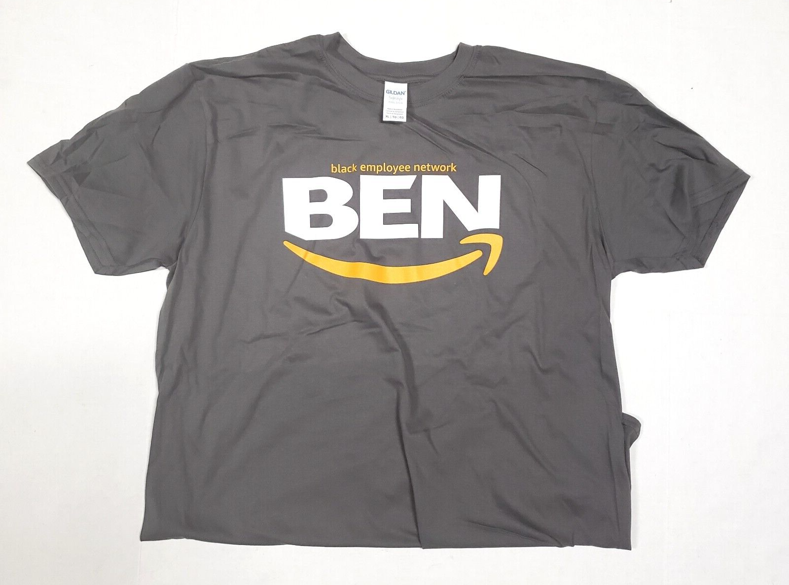 Gildan Amazon Logistics BEN Black Employee Network Gray Shirt Size XL ...