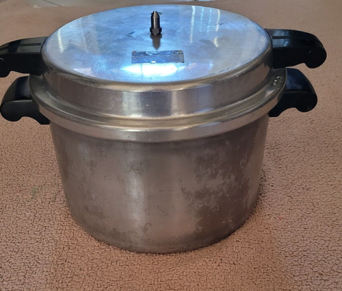 1976 Vintage 3 Piece Mirro-Matic Aluminum 8qt Speed Pressure Cooker M ...