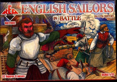 Red Box Models 1/72 ENGLISH SAILORS IN BATTLE 16th-17th Century Figure ...