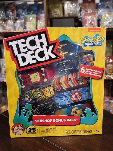 RARE Nickelodeon SpongeBob SquarePants Tech Deck Sk8Shop Bonus Pack ...