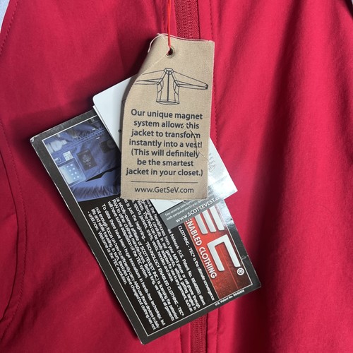 Scottevest Jacket Womens Small Red Essential Travel Tec Convertible ...