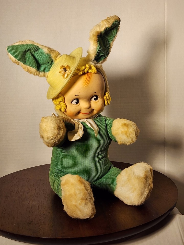 Rare Japan Kewpie Doll Bunny Rabbit Knickerbocker w/music box | eBay