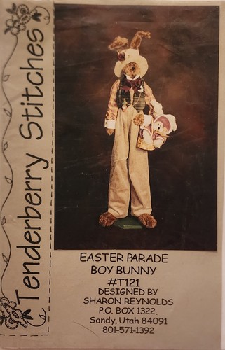 Primitive Doll Pattern Easter Parade Boy Bunny, Rabbit | eBay